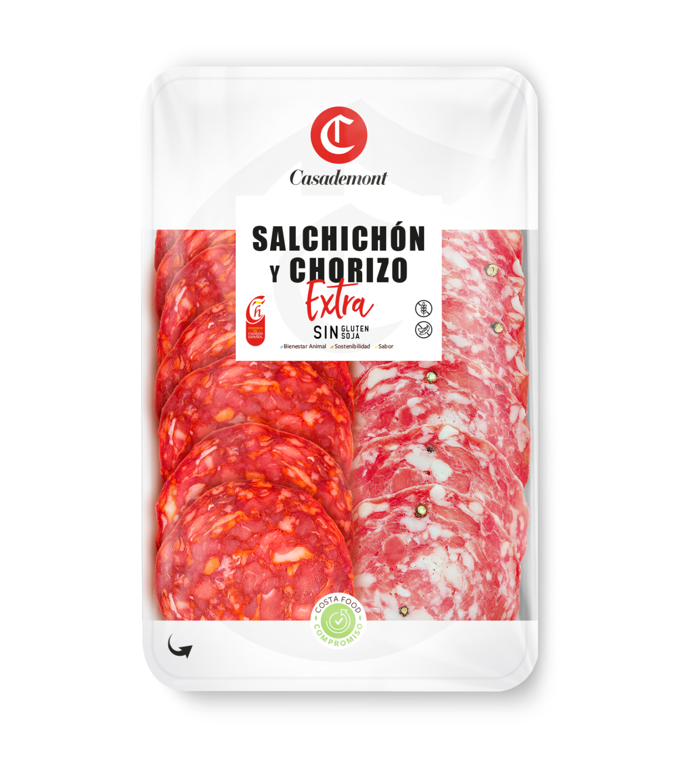 Tapas de Chorizo + Chorizo Pamplona + Salchichón | Casademont